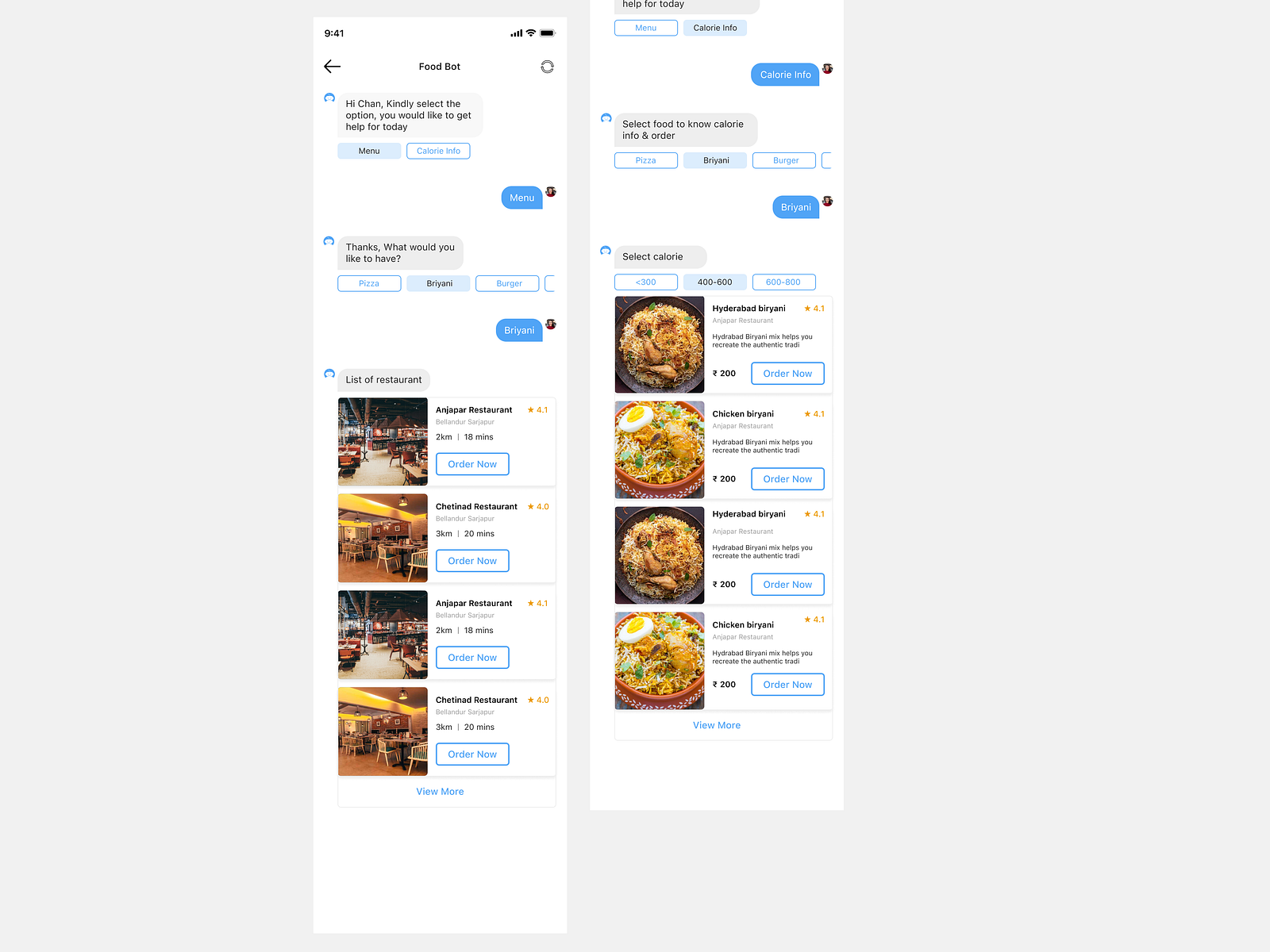Chatbot For Restaurant by Kesavamoorthi Baskaran on Dribbble