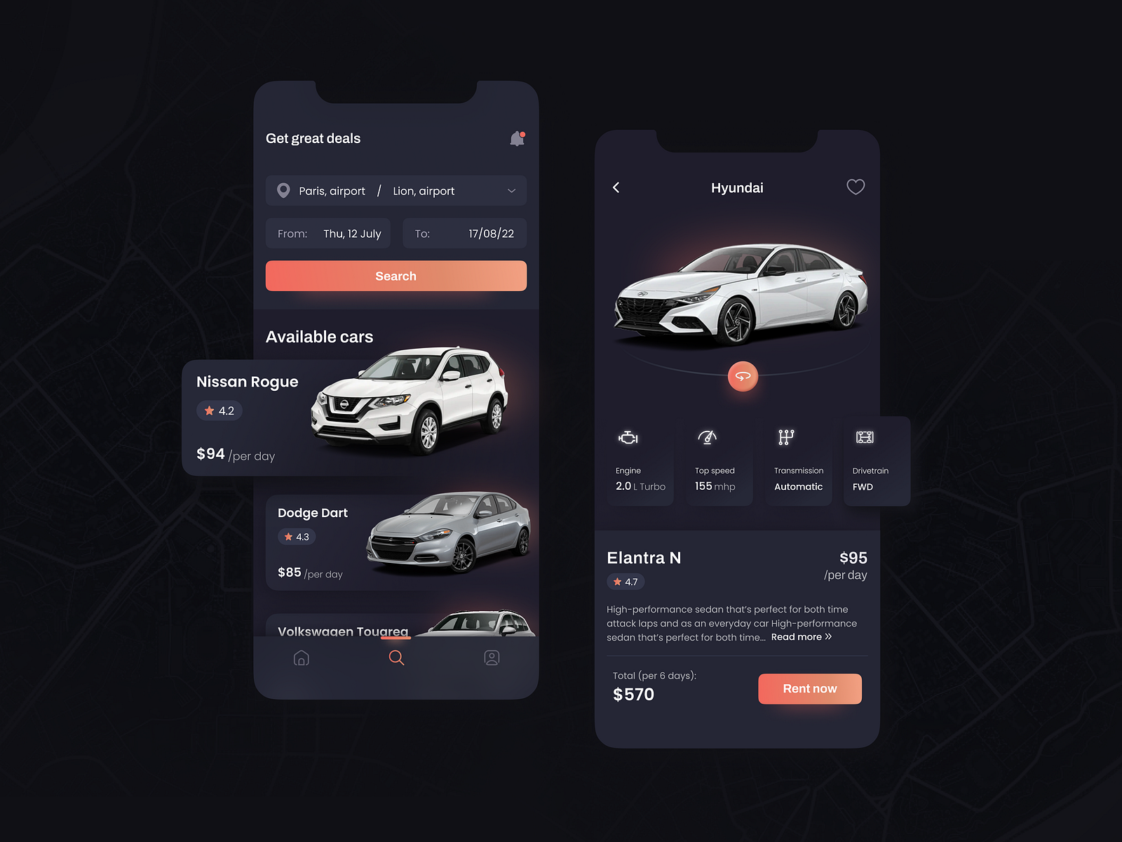 Car Rental App by Varti Studio on Dribbble