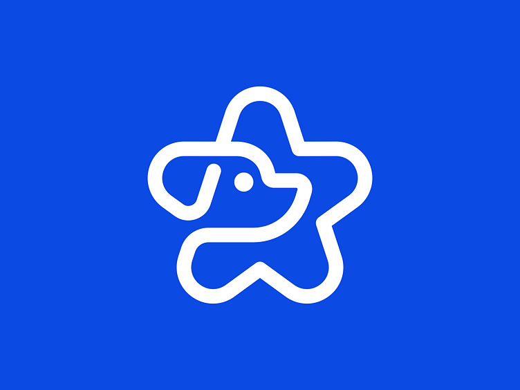 Dog Star mark by Vadim Korotkov Logo Design on Dribbble