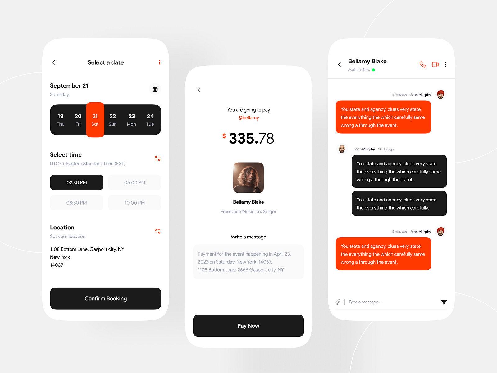 Musician Booking App by Akram Hossain for Echo on Dribbble