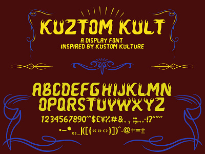 Kuztom Kult Display Font by Pokal Studio on Dribbble