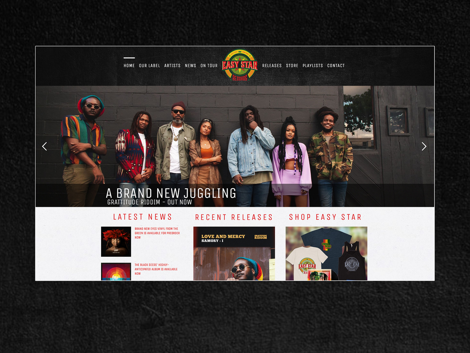 Easy Star Records Website by Javier Rodriguez on Dribbble