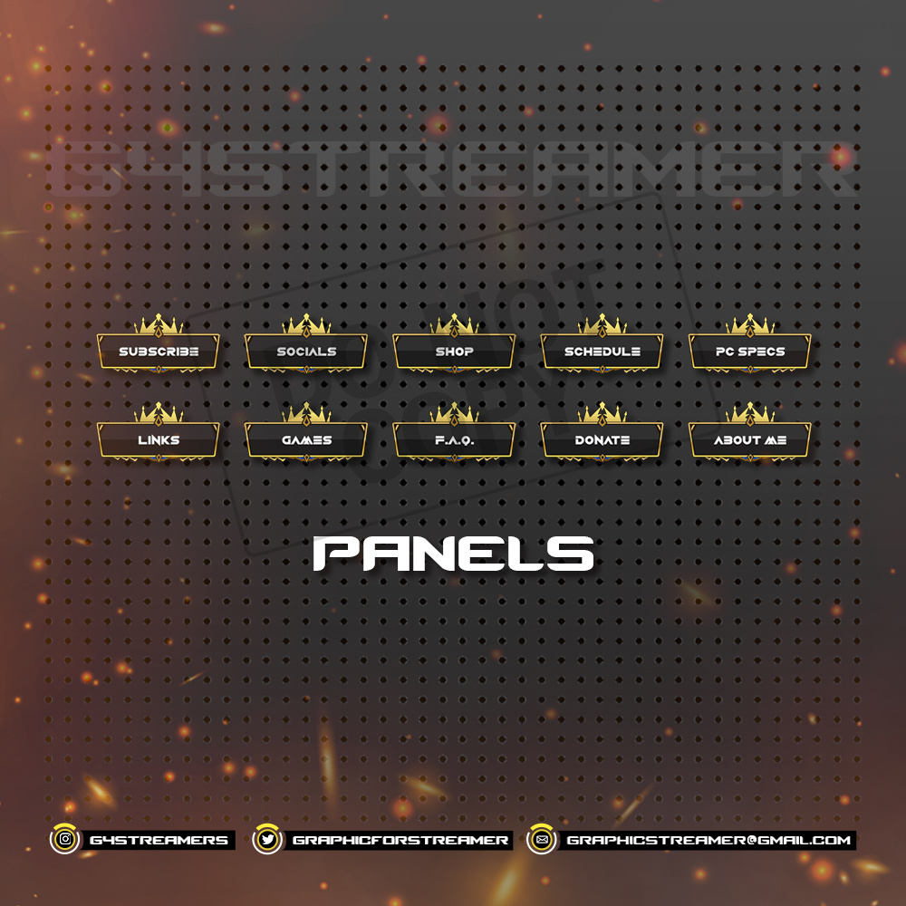 PANELS BUTTON by g4streamer on Dribbble
