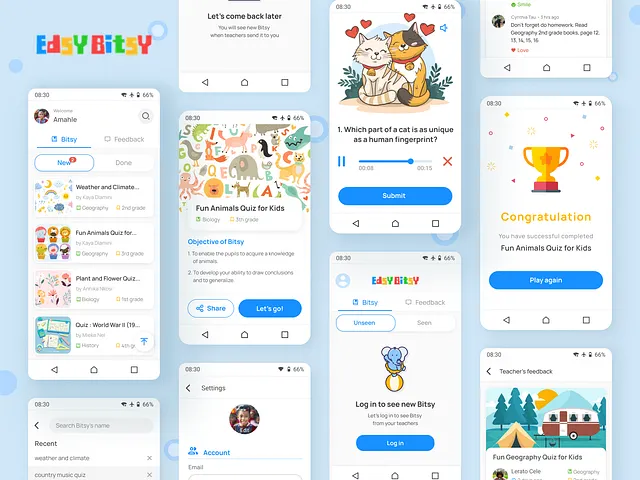 Quiz App UI designs, themes, templates and downloadable graphic ... Quiz App UI designs, themes, templates and downloadable graphic ...