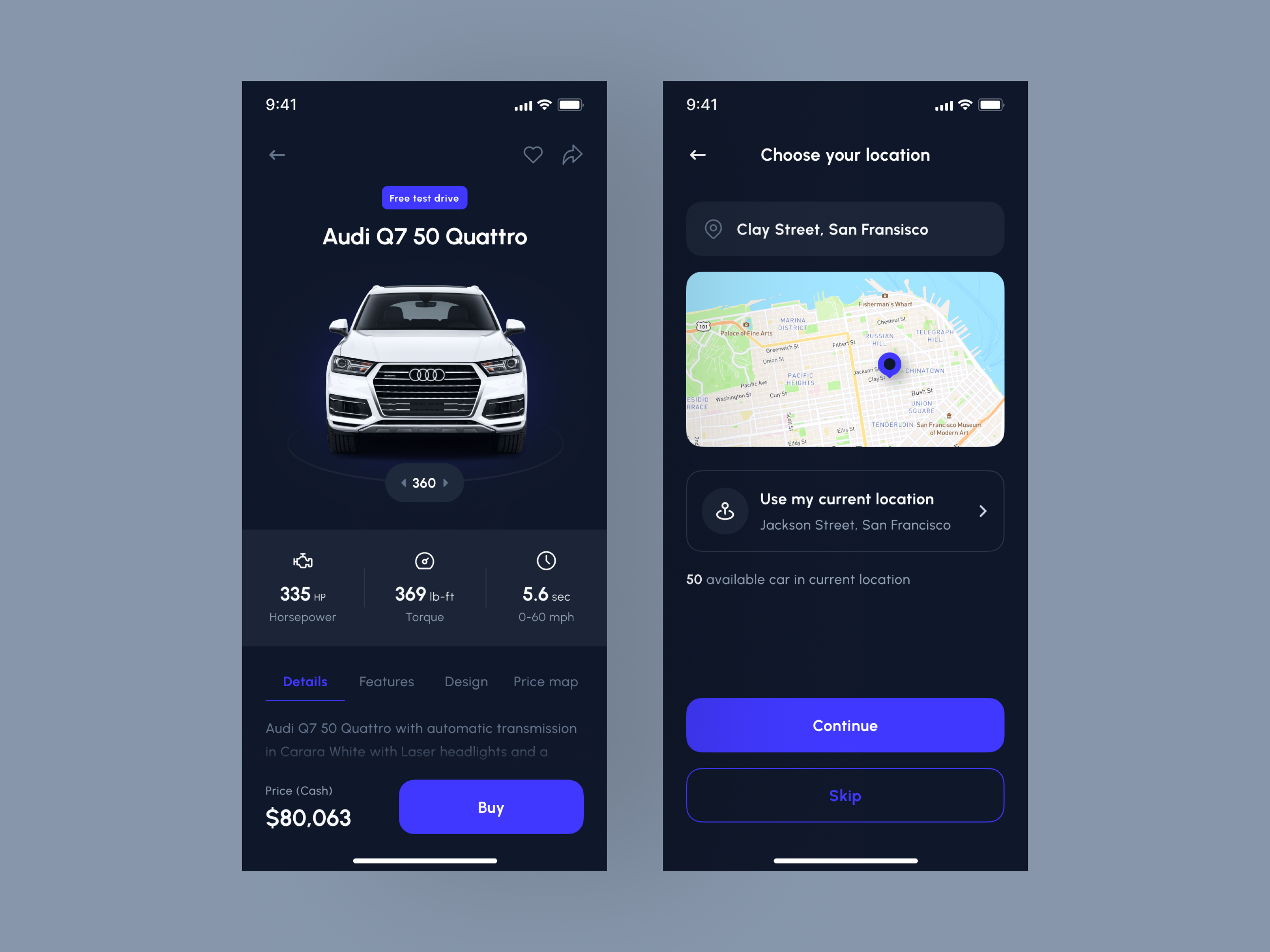 Carline - Car Marketplace App UI Kit by Uxerflow UI/UX on Dribbble