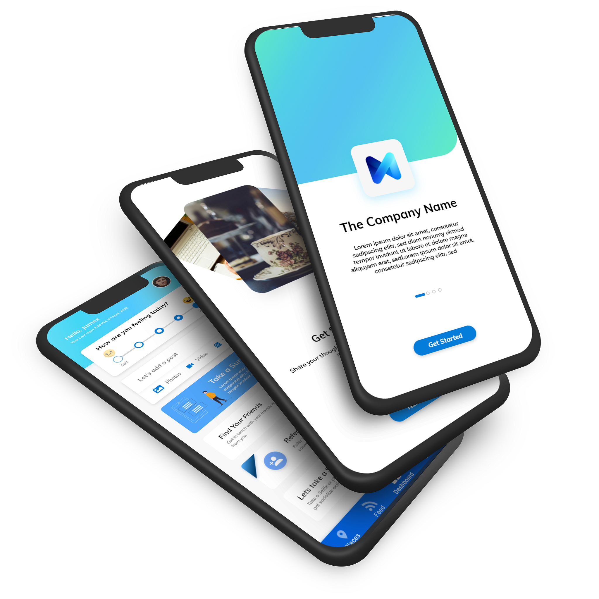 Mobile App Splash Screen and Dashboard by Harshit on Dribbble