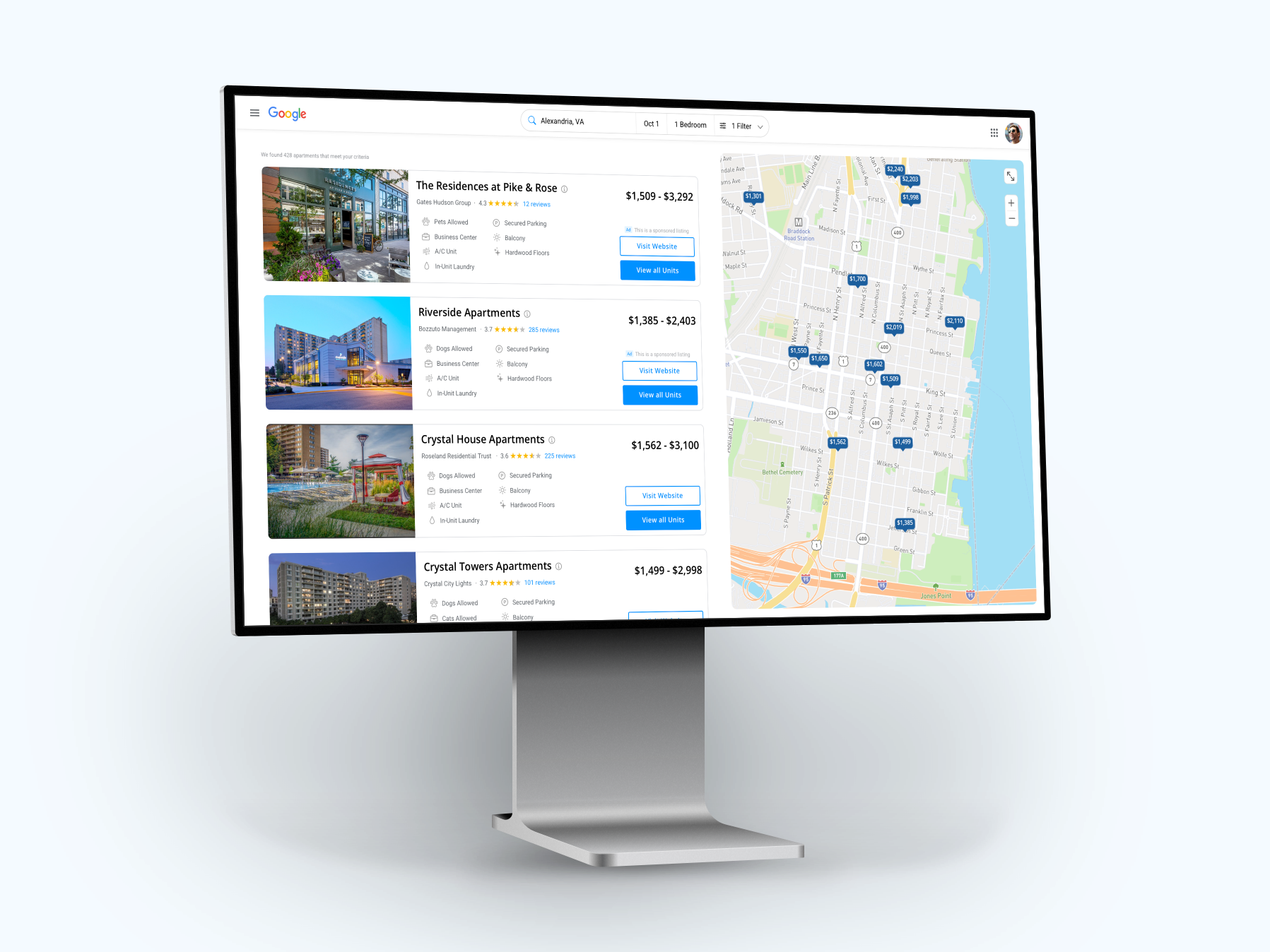 Google Apartments by Logan Roush on Dribbble