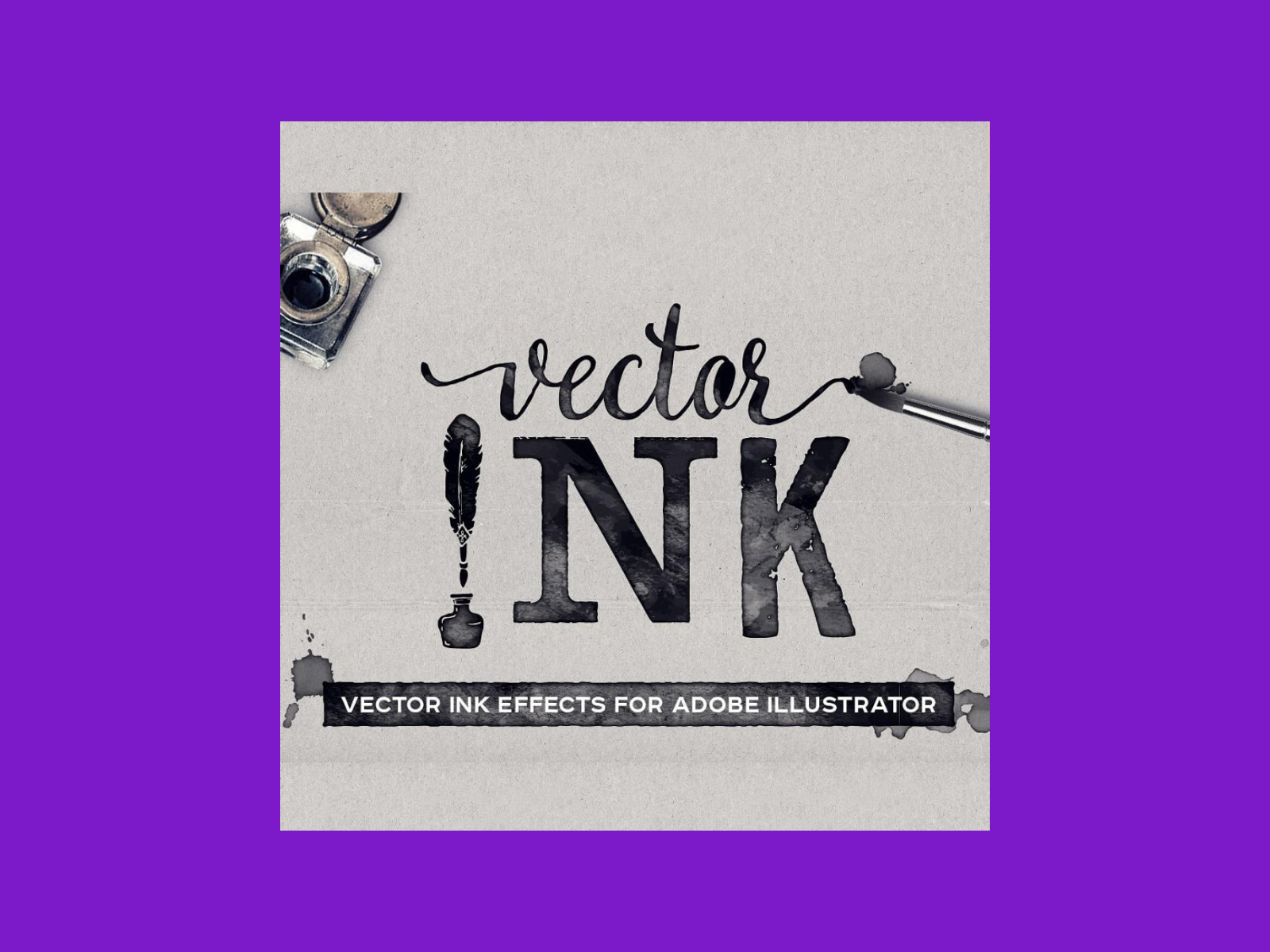 VECTOR Ink Effects For Adobe Illustrator by MasterBundles on Dribbble