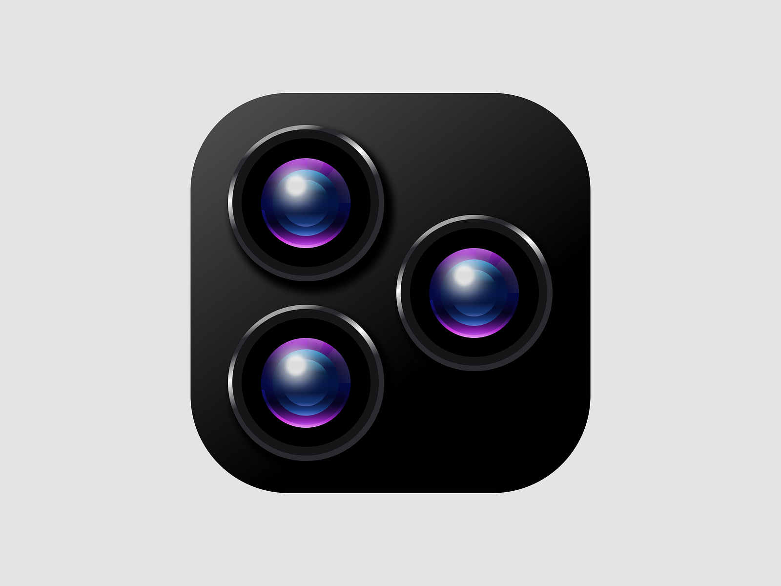 iPhone Pro camera module inspired by iOS 6 by Vinoth Ragunathan on Dribbble