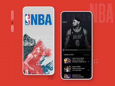 NBA Sports Application UI by Appventurez on Dribbble
