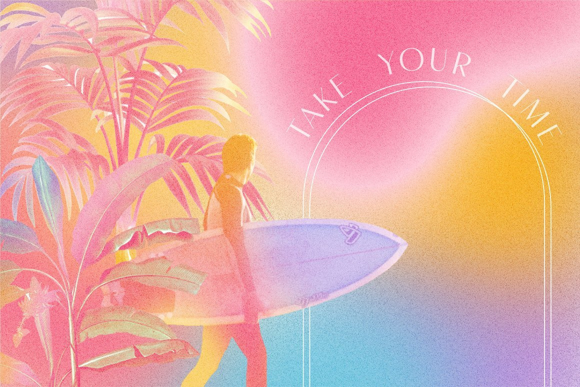 Summer Y2K vibes - collage&gradients by Liudmyla Baturina on Dribbble