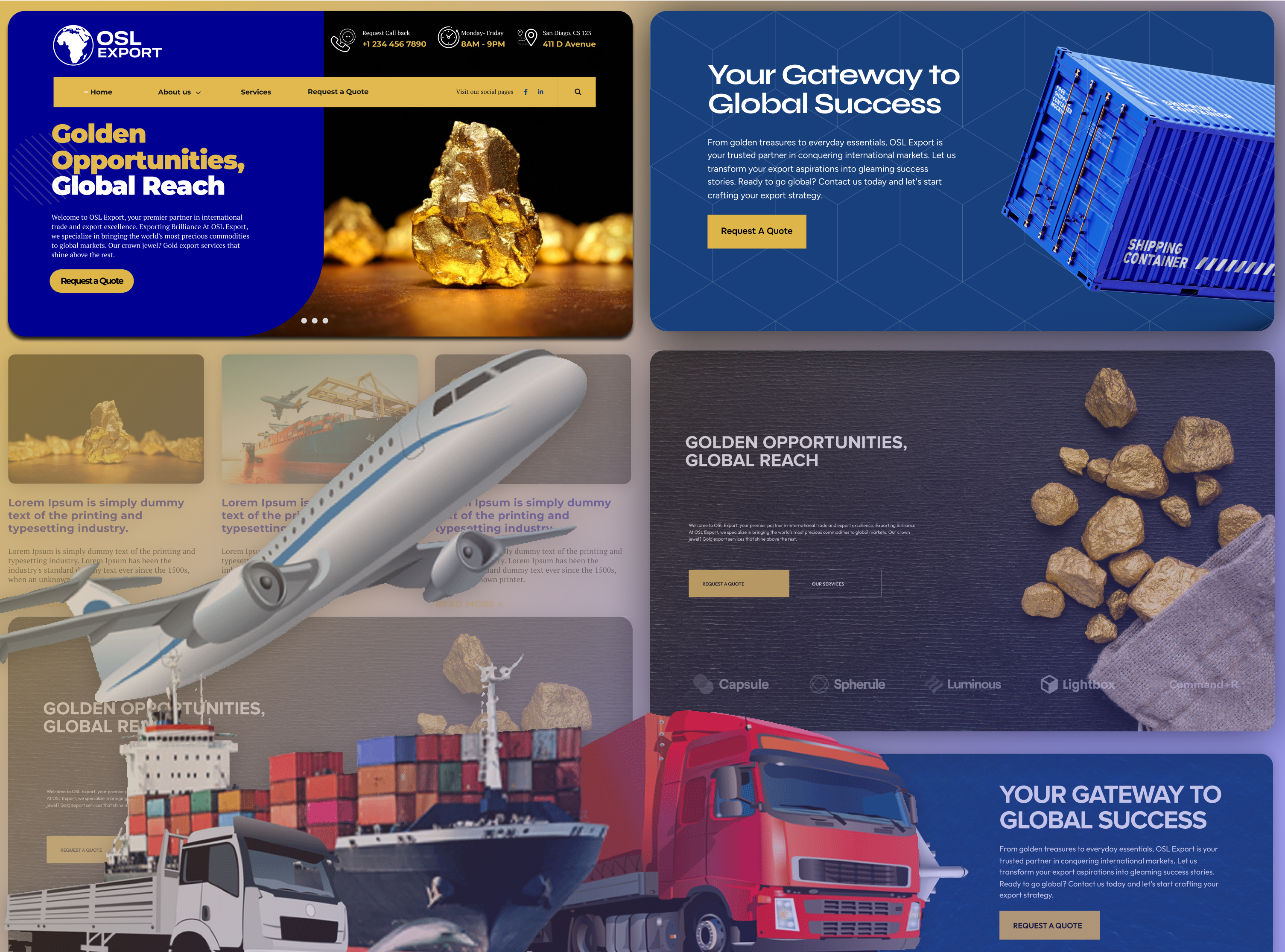 Import Export Website designs, themes, templates and downloadable ...