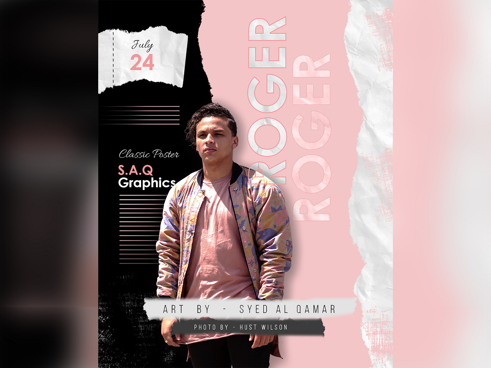 Model Poster Design by Syed Al Qamar on Dribbble