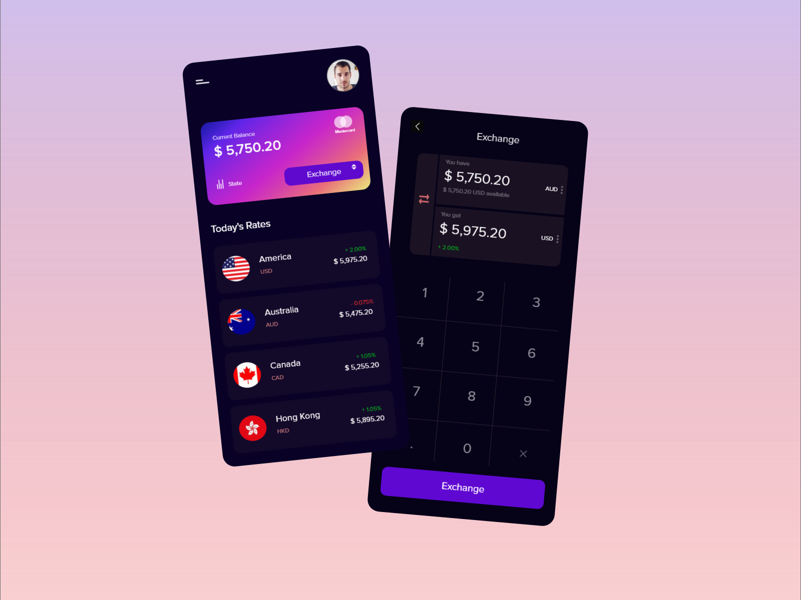 Currency Excange App UI by Sakshi Bangde on Dribbble