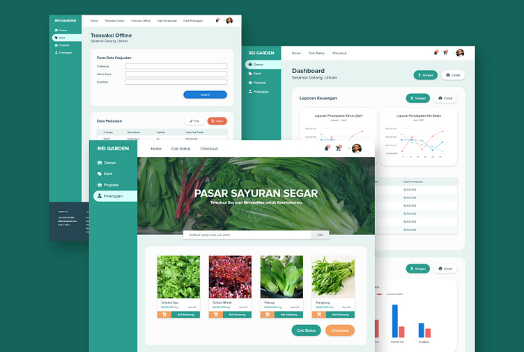 UI Design of Vegetables Market by Muhammad Syariful Umam on Dribbble
