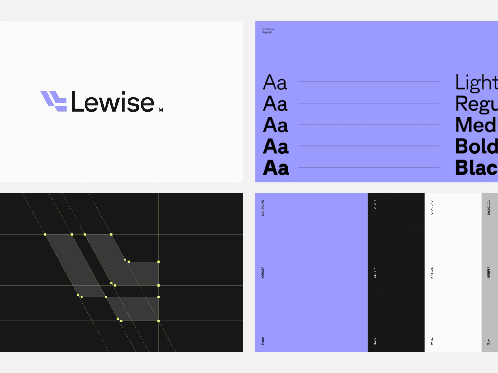 Lewise - Logo Animation/ Typography / Logomark Grid / Colors by Burak ...