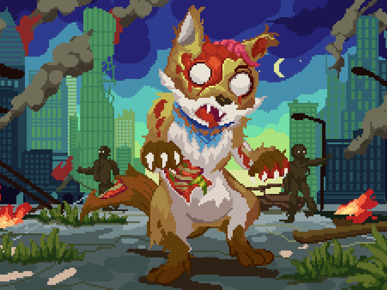 Zombie Fox by Dharughazi on Dribbble