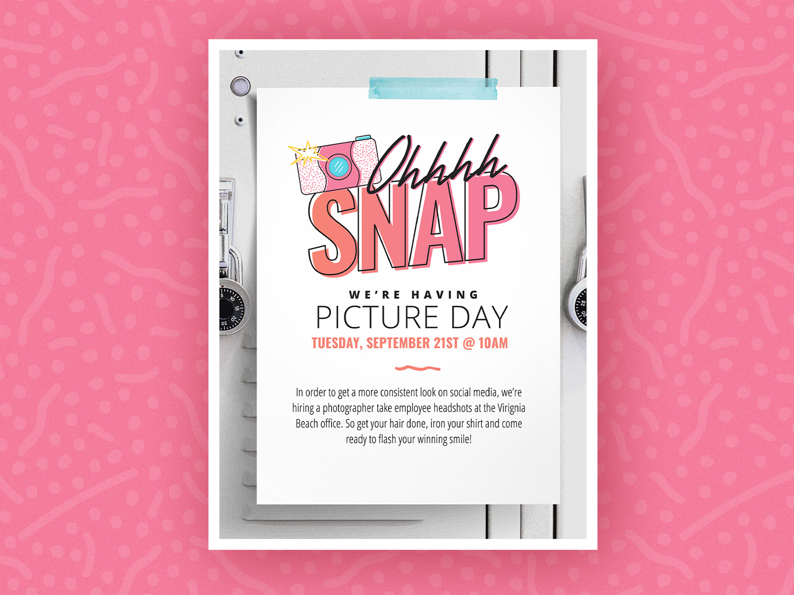 Picture Day Flyer by Rachel Dewing on Dribbble