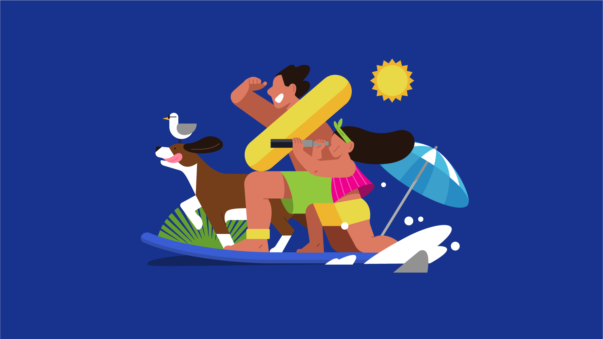Summer sea by Minkyung on Dribbble