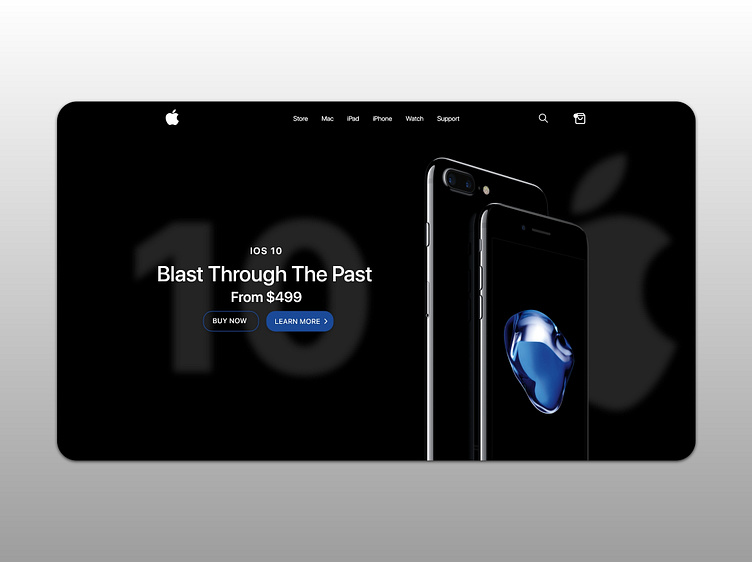 Apple iPhone Landing Page Design by Mehedi Islam | Brand Designer on ...