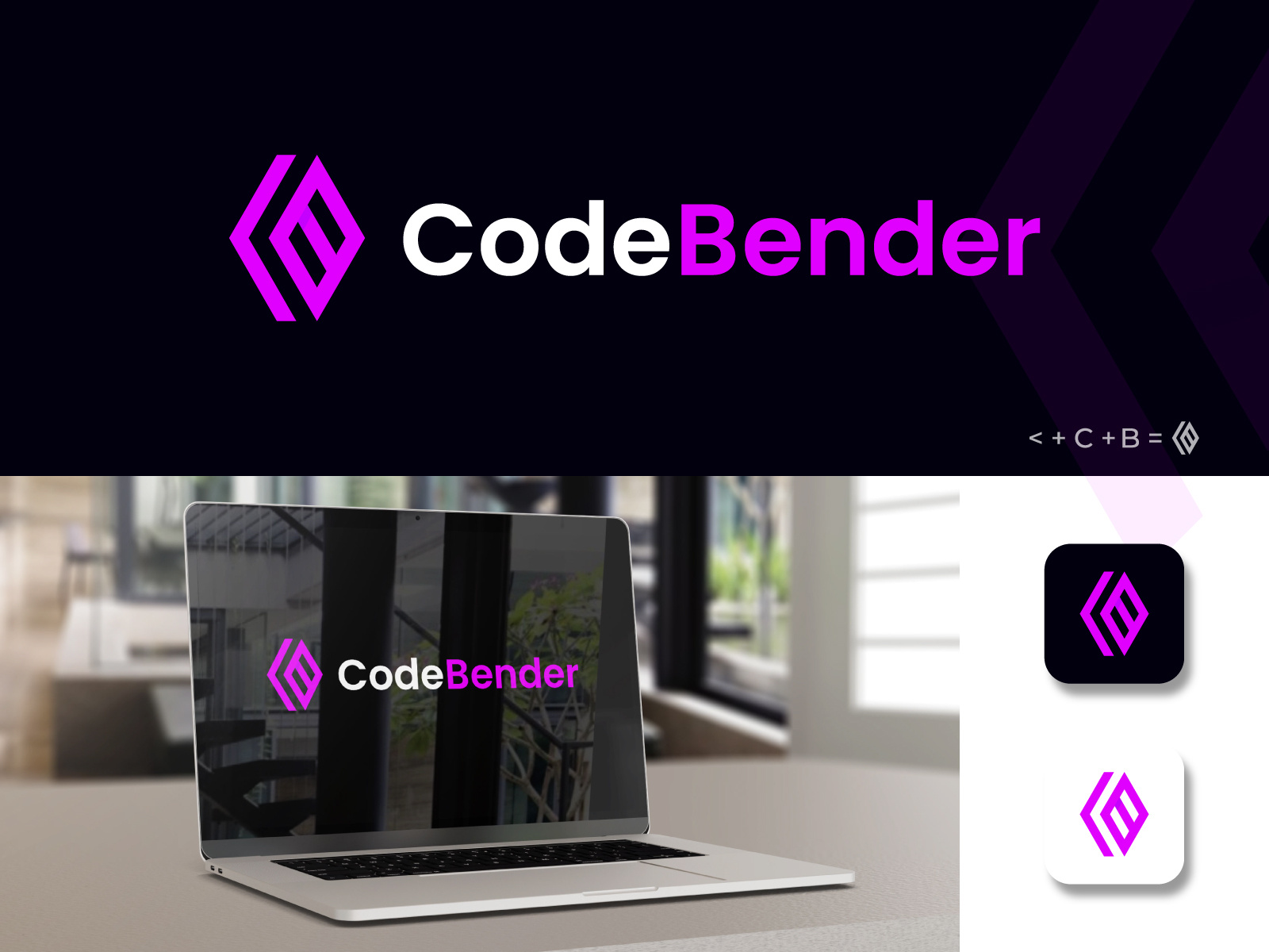 CodeBender Logo by Hossain Mahmud on Dribbble
