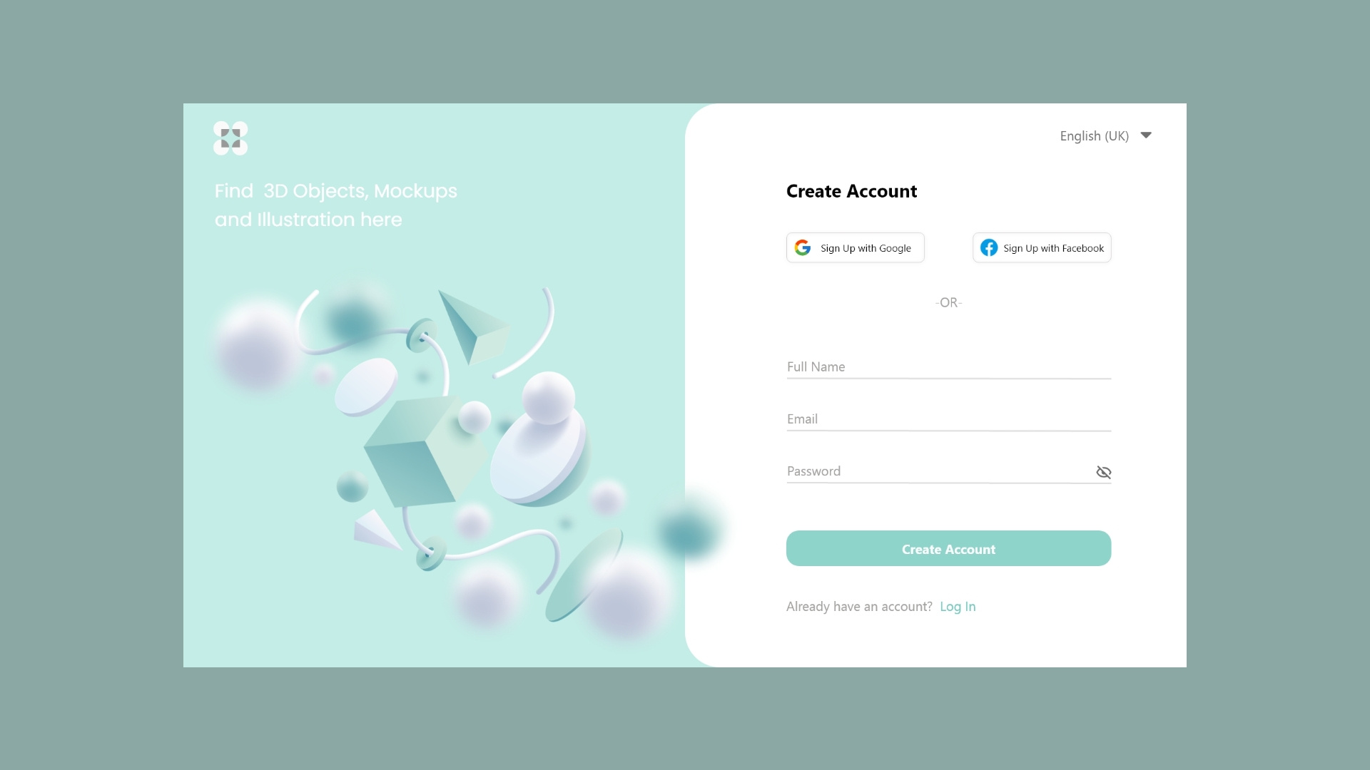 Create Account Page by Emina on Dribbble