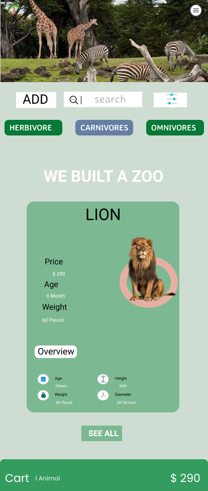 Zoo app by Zahid on Dribbble