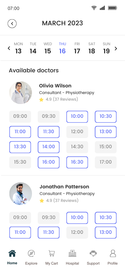 Medical App Wireframe-patient Dashboard by PointOne Designs on Dribbble