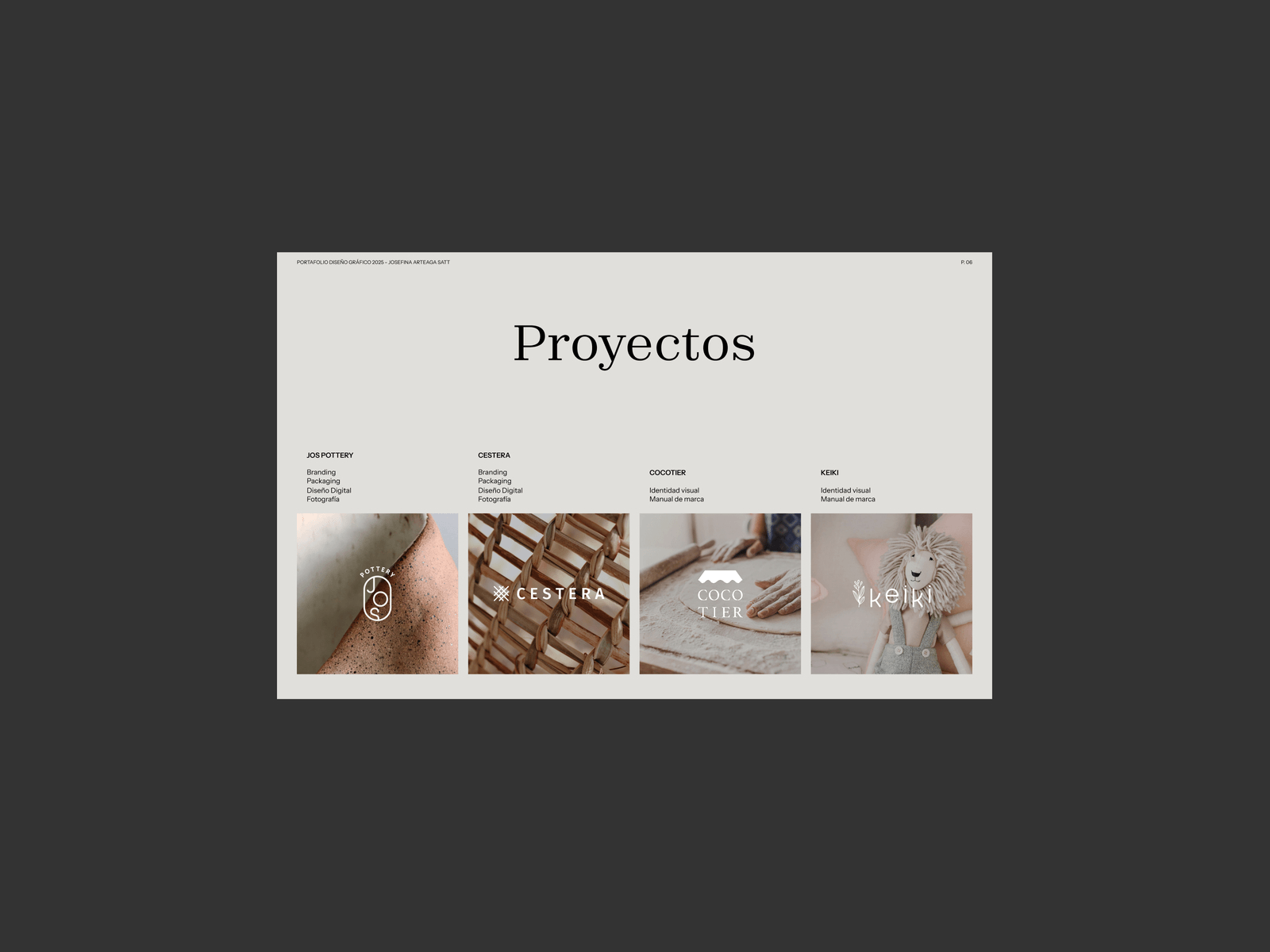 Portfolio presentation 2025 by Josefina Arteaga on Dribbble