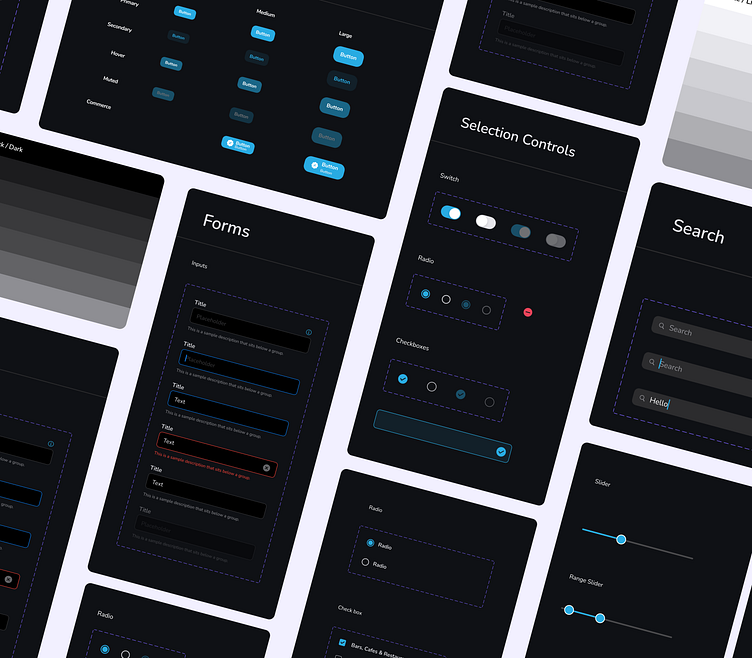 UI Components / Design System by Erika Gruber on Dribbble