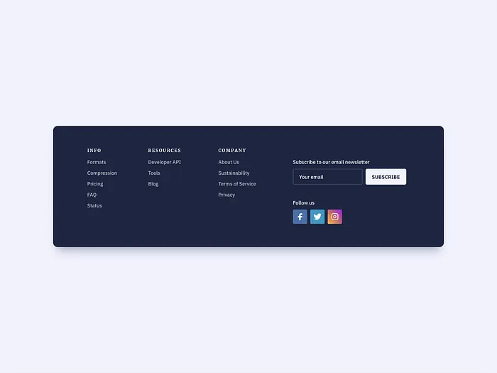 Footer UI designs, themes, templates and downloadable graphic elements ...