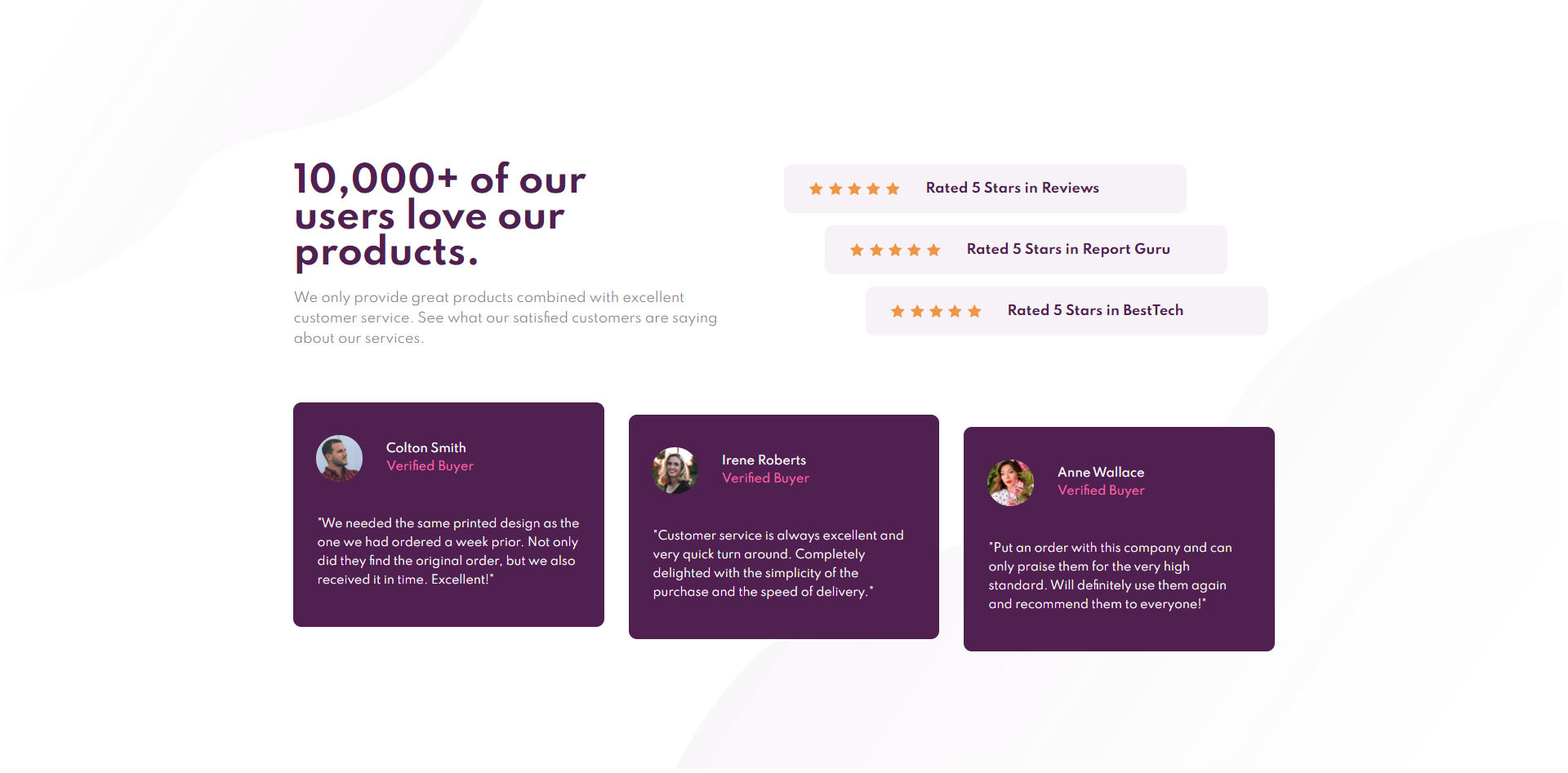 Social Proof Section by Mahmoud Ashraf on Dribbble