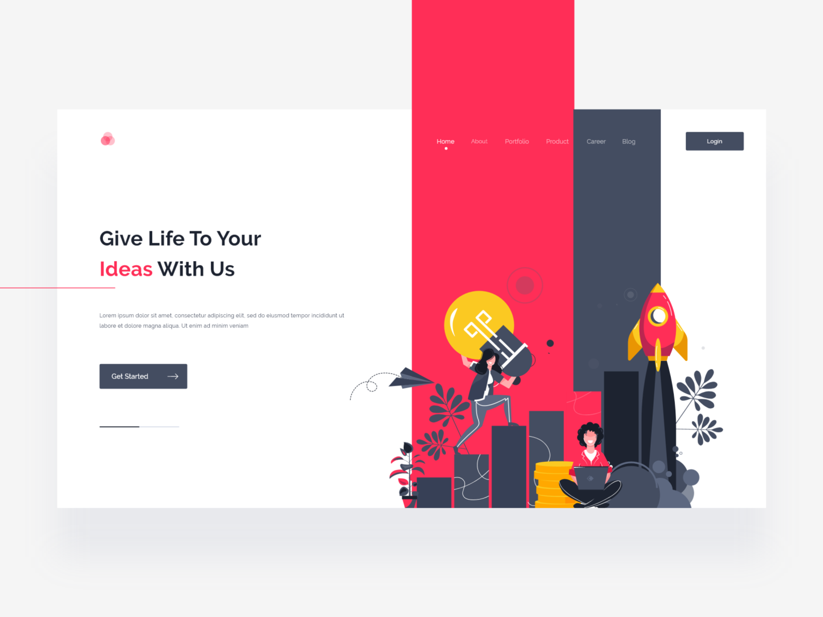 Landing Page Header Design 🔥 by Razy Hassan on Dribbble