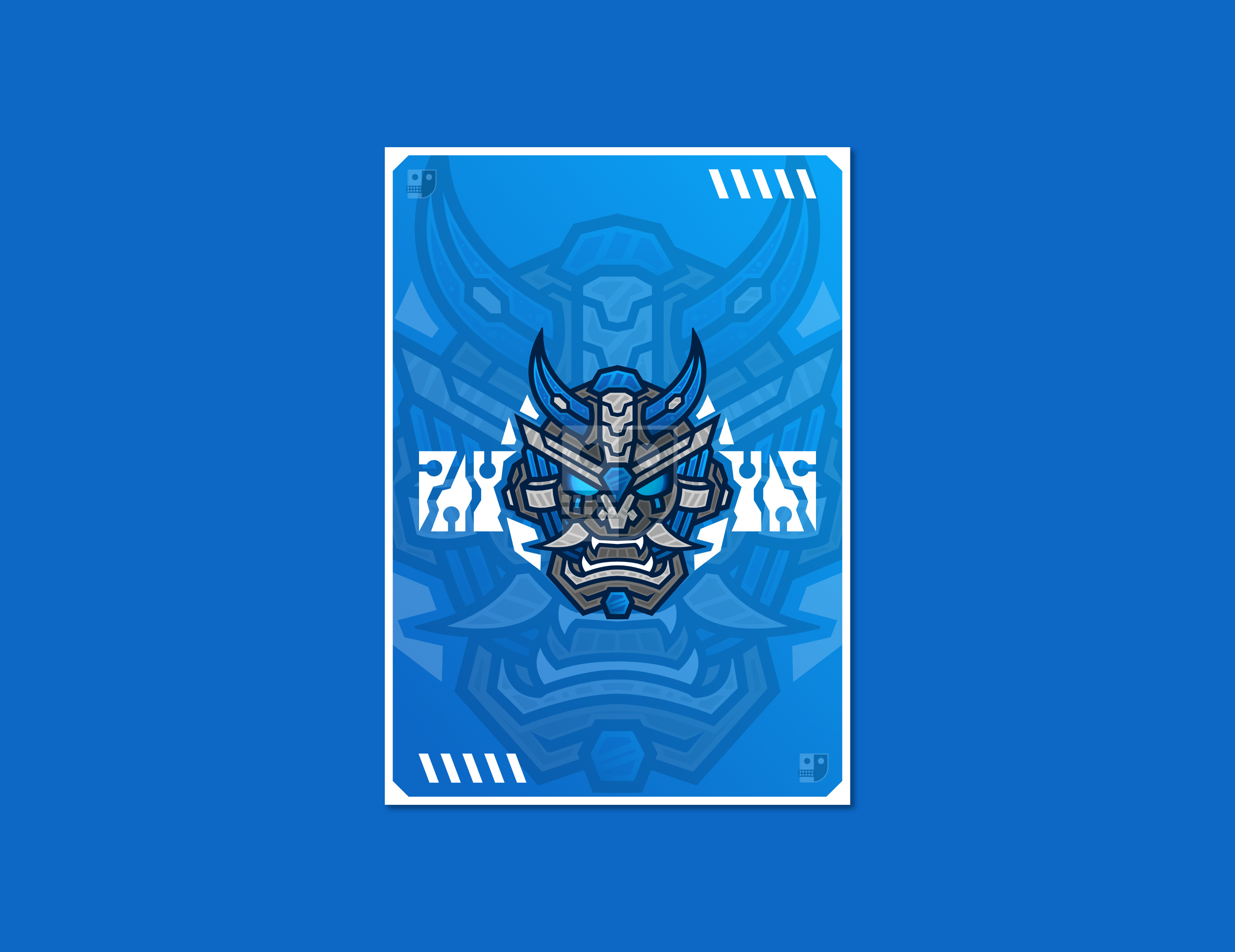 Mechanical Oni Mascot Logo by bedamanusia on Dribbble