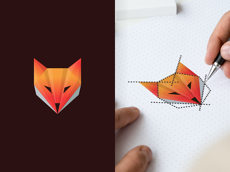 Fox Logo by artchiles design on Dribbble