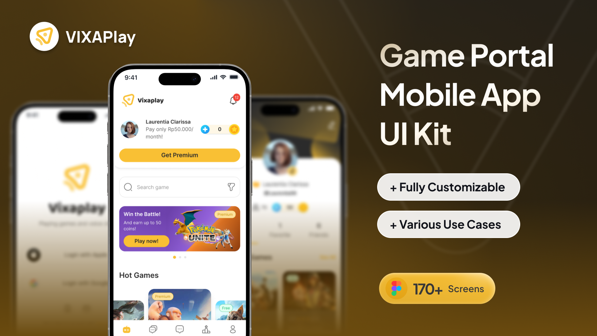 VIXA Play - Game Portal Mobile App UI Kit by Vixturistic Studio on Dribbble