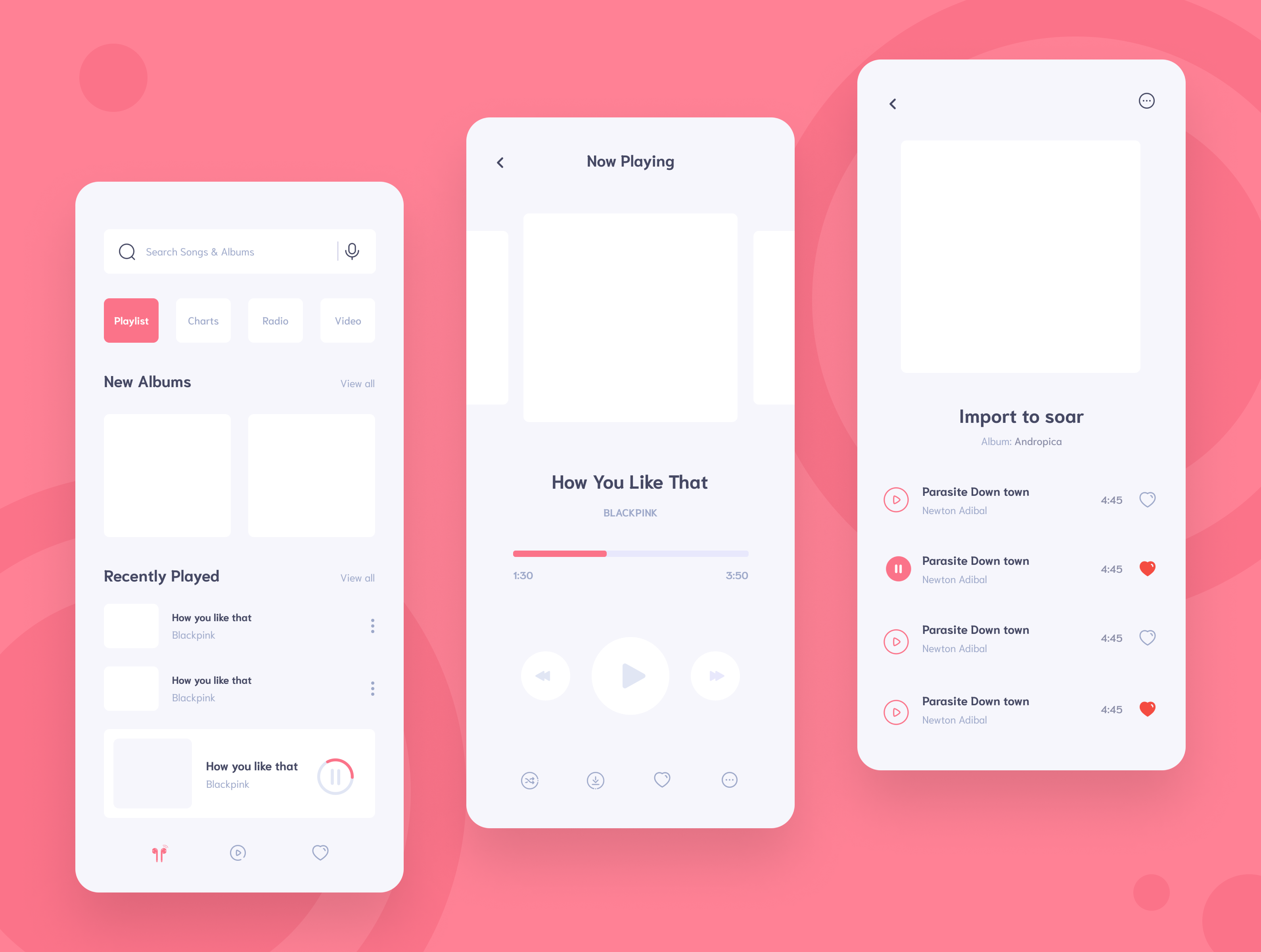Music App Wireframe by Md. Anikul Islam on Dribbble