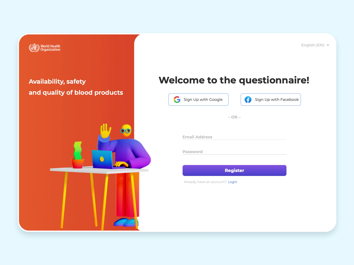 WHO: Questionnaire interactive interface by Eugene Yushenko for BWT ...