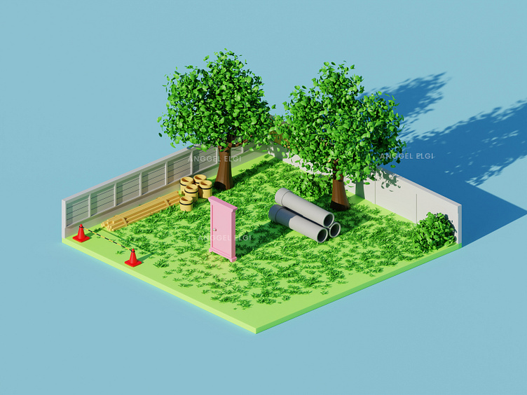 Doraemon empty land with water pipes by Anggel Elgi Afrilianis ...