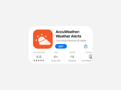 AccuWeather • Logo Redesign (App Store appearance) by ALIMAYDIDTHAT on ...
