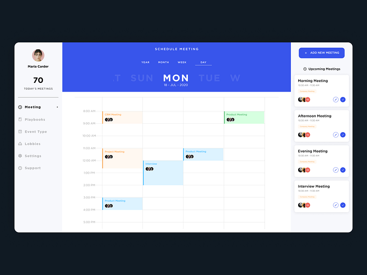 Calender by Falgun Sonwane on Dribbble