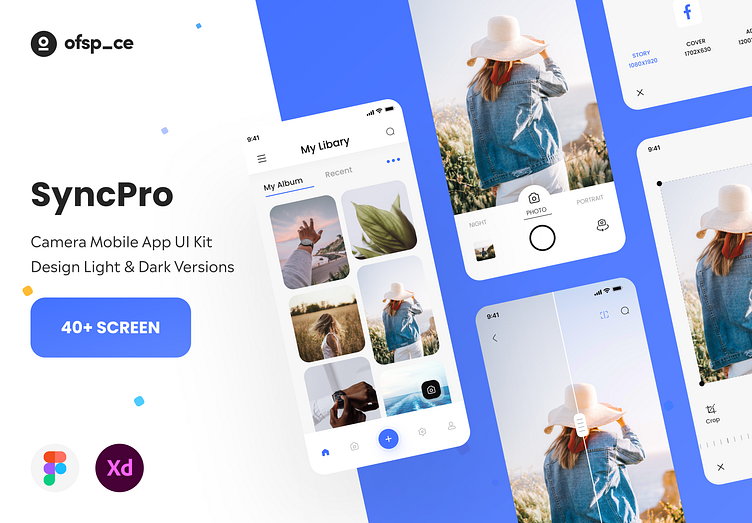 SyncPro-Camera App UI Kit by Ofspace on Dribbble