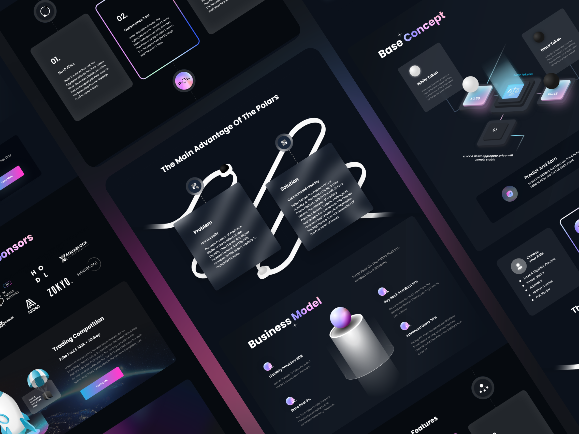 Polars Landing Page by Bogdan Falin for QClay on Dribbble