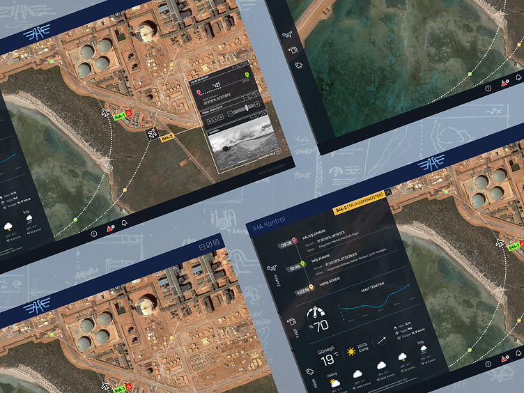 GUI Design for UAV (İHA) by Merih Güz on Dribbble