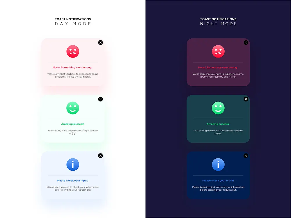 Toast Notification designs, themes, templates and downloadable graphic ...
