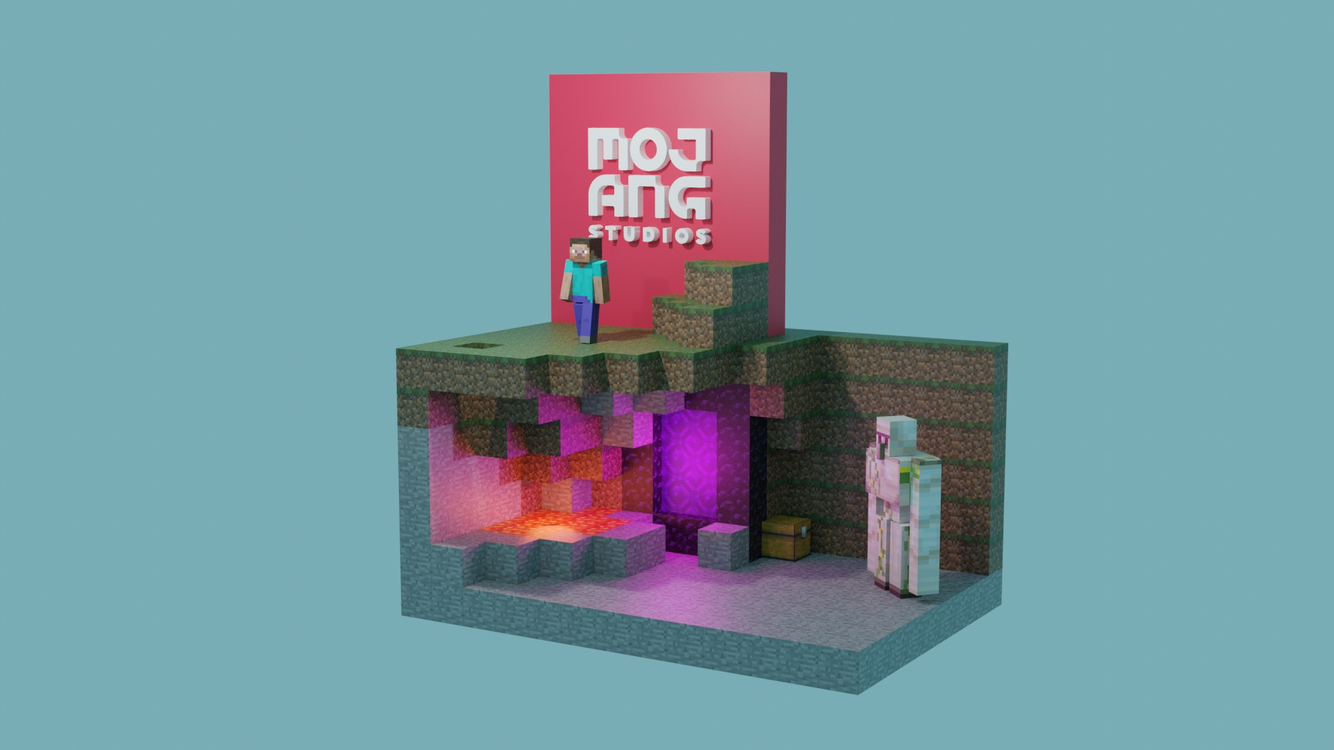 Minecraft Diorama by Vincentius Geraldi on Dribbble