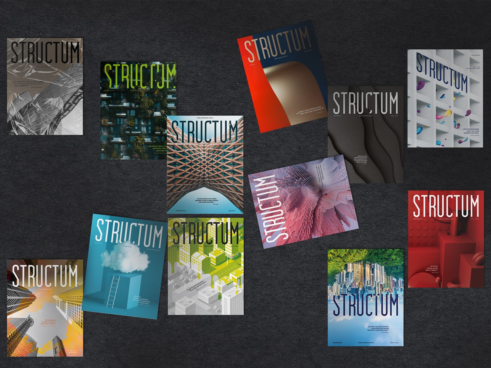 12 Structum covers 2020 - 2021 by dovile dalmantaite on Dribbble