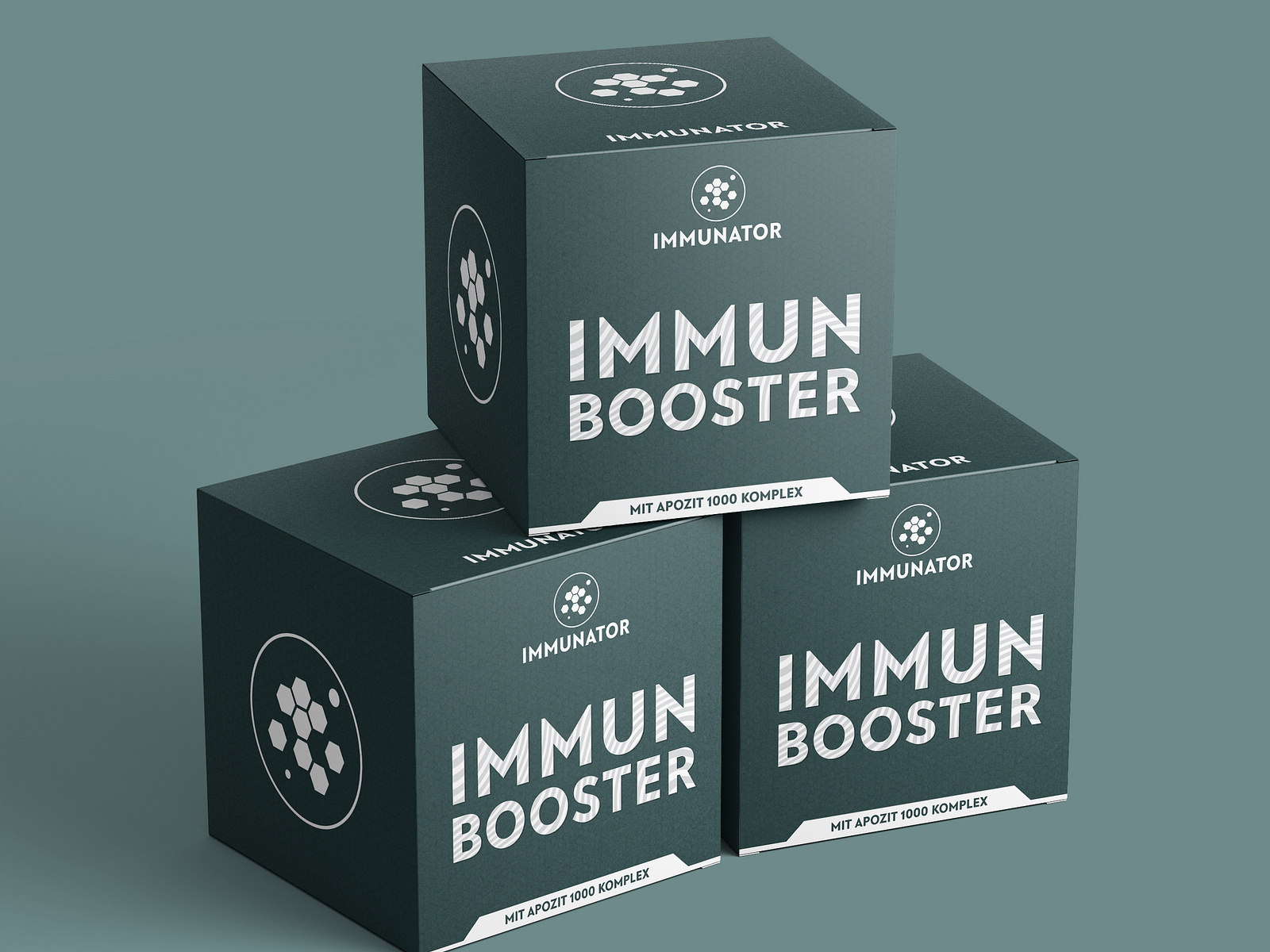 Immune booster box packaging design. by HexTria on Dribbble