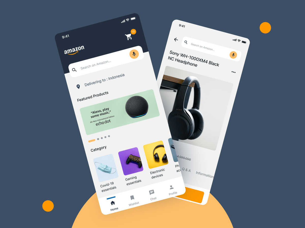 Amazon mobile app redesign by Michael Stevanus Hartono ️ on Dribbble