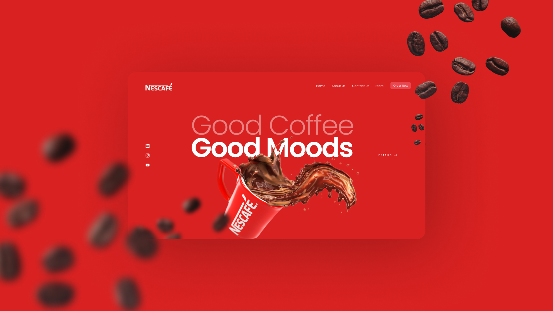 Nescafe Landing Page | Concept Design by Atly | Awwwards Winner on Dribbble